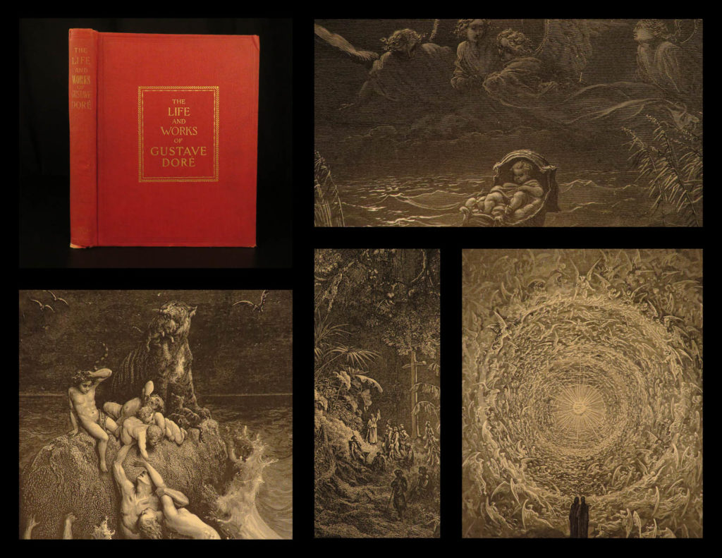 1889 Life & Works of Gustave Dore Illustrated Literature ART Dante ...