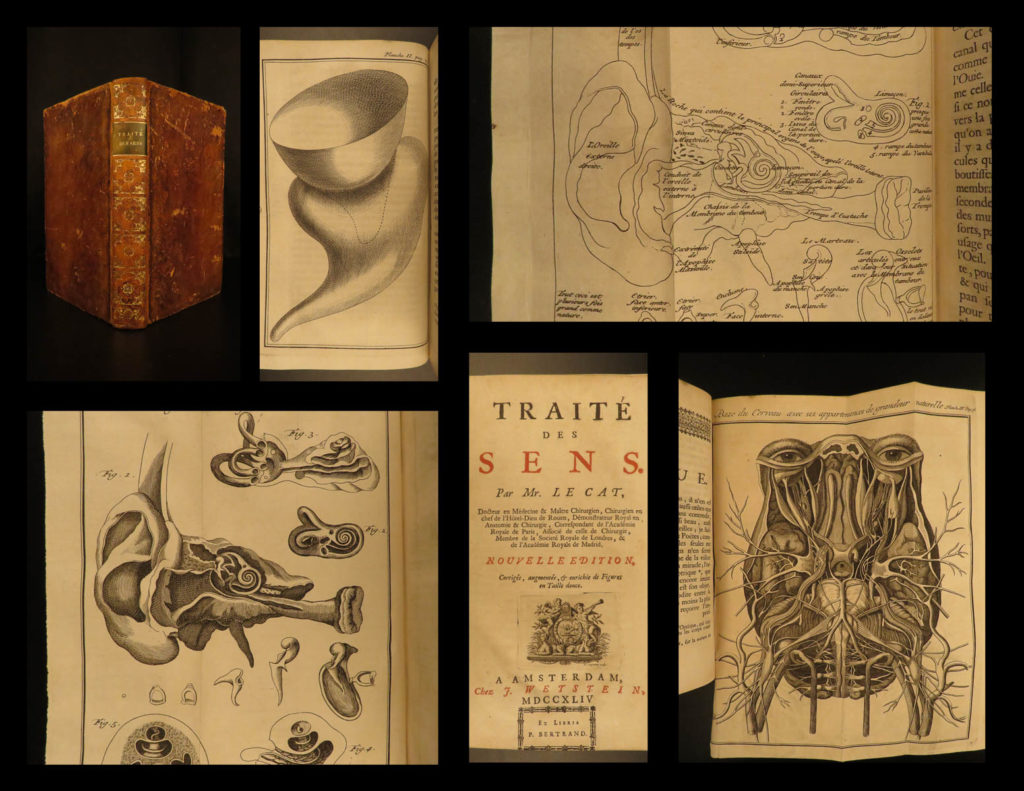 1744 Le Cat Treaty on Senses Anatomy Medicine Surgery Sight Optics ...
