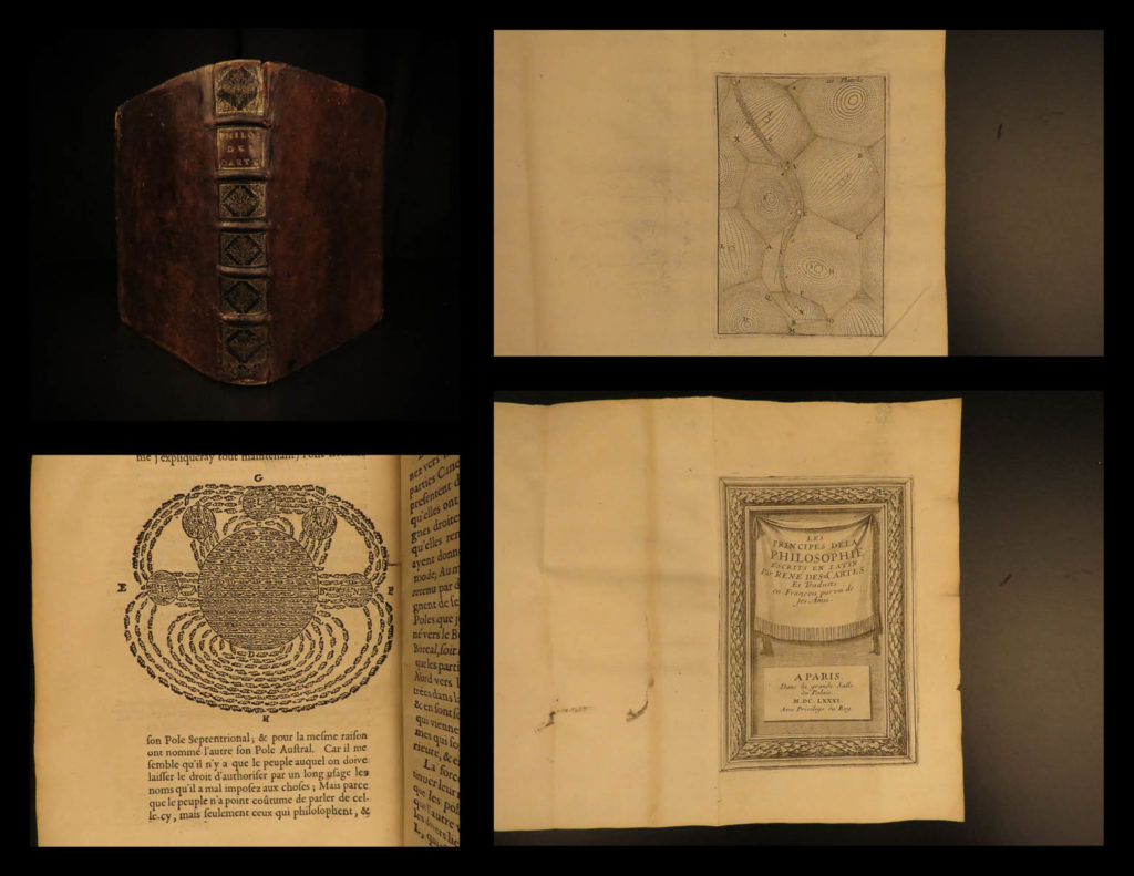 1681 Rene Descartes Principles of Philosophy Physics Metaphysics Laws ...